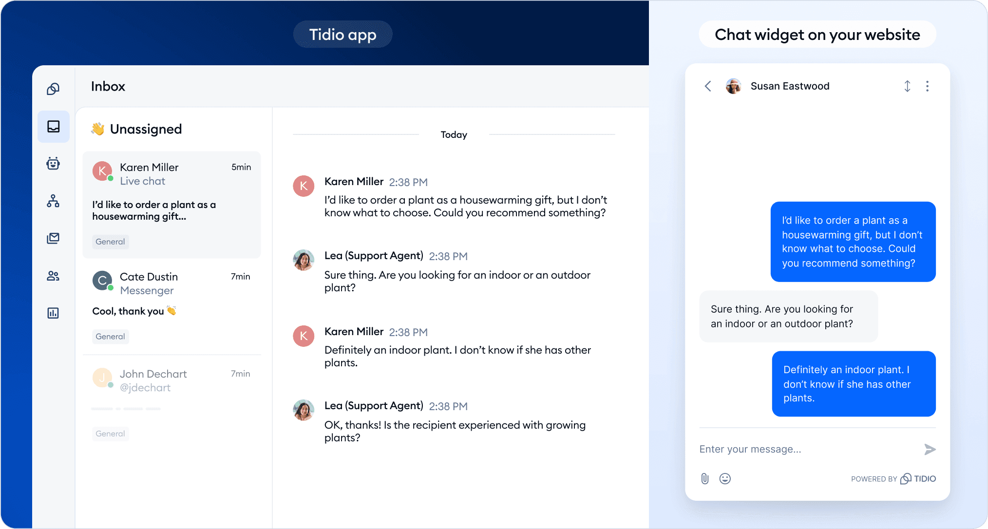 La mejor solución gratuita de chat en vivo para tu empresa en 2024 | Tidio