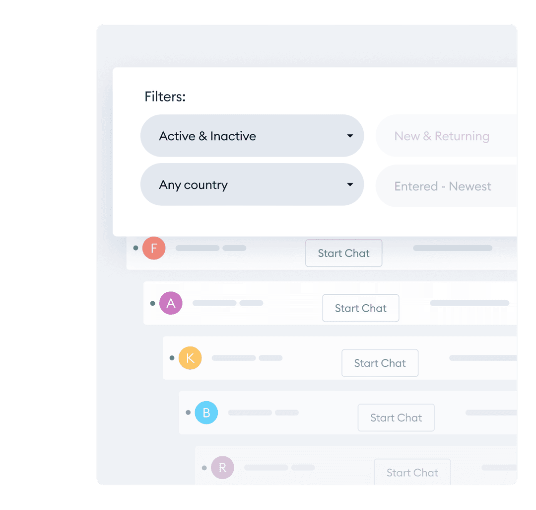 Real-time visitor monitoring | Tidio