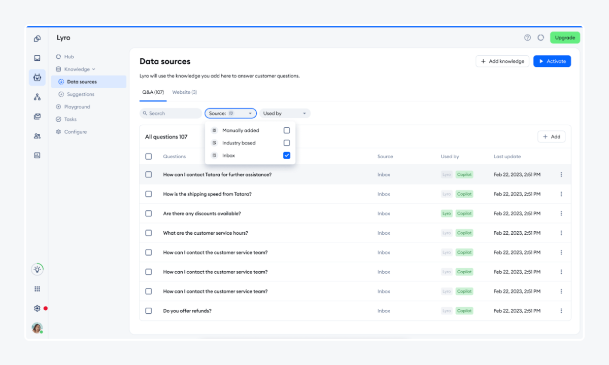 Lyro AI Training: Best Practices & Step-By-Step Guide | Tidio