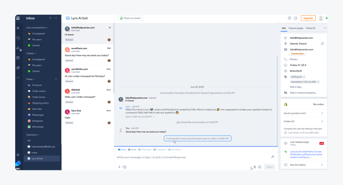 How to Provide Your Customers with Chat Transcripts?