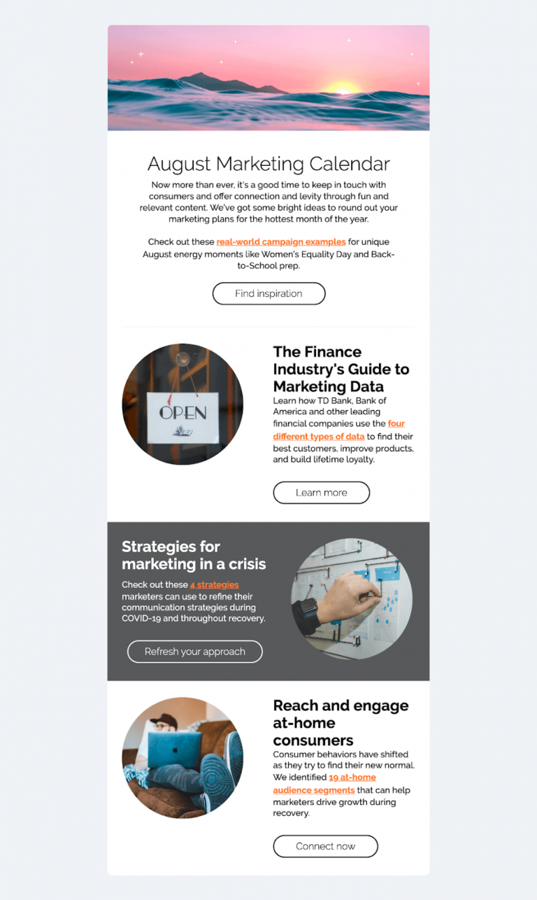 Free Email Newsletter Templates + Newsletter Examples